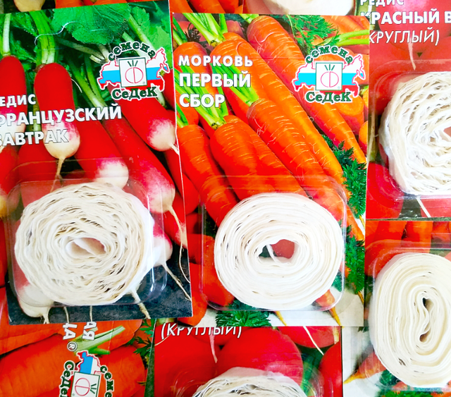 Семена на ленте семена овощных и цветочных культур "ООО "Агропланета""