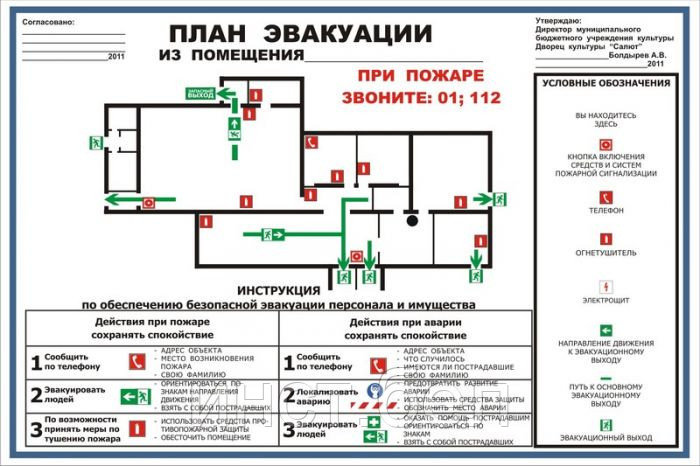 План эвакуации при пожаре. Разработка планов эвакуации (ID#5695452 ...