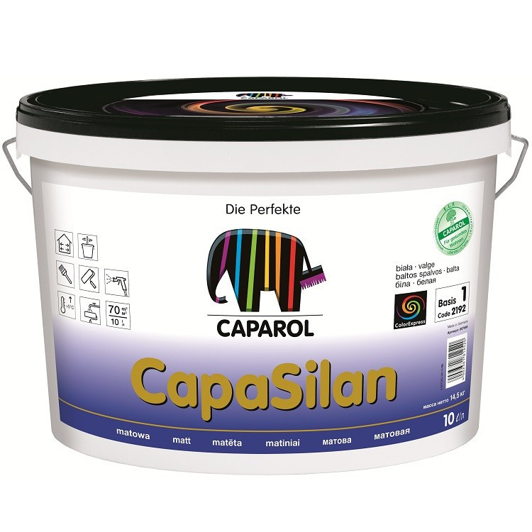 Краска Капарол КапаСилан, 10 л., 1 база, Caparol CapaSilan B1, 10л ...