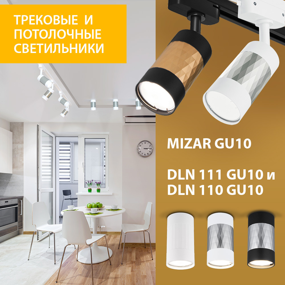 Новинки! Трековые светильники MIZAR и накладные светильники DLN110 и ...
