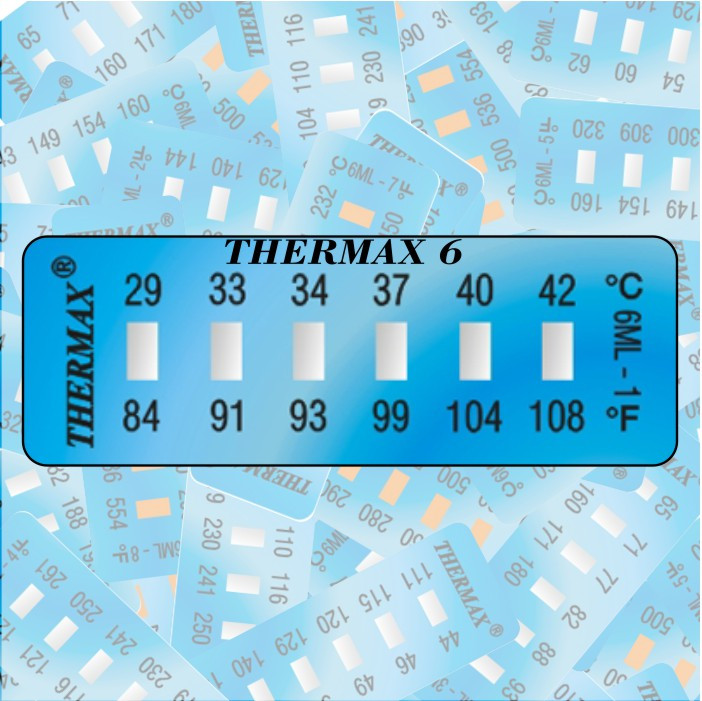 Термоиндикаторная полоса (Термоиндикаторная наклейка) Thermax Strip 6 ...
