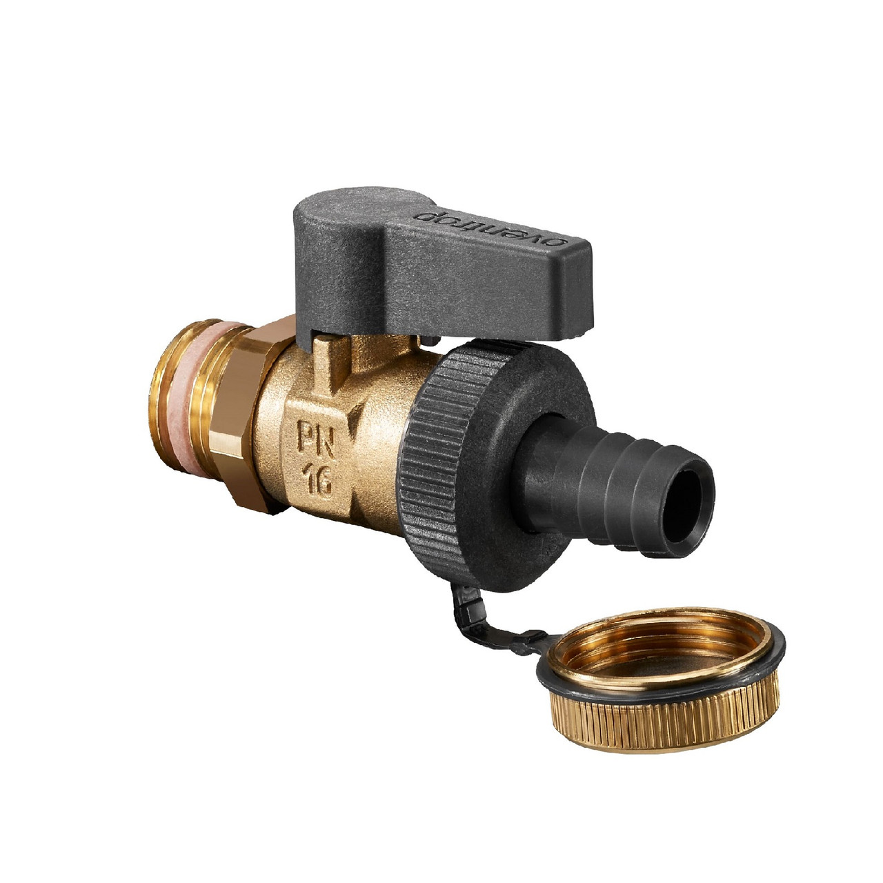 Кран шаровой OVENTROP Optiflex Ду10 3/8" со штуцером для шланга ...
