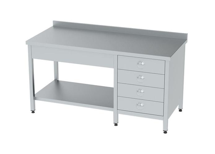 Стол производственный с ящиками и полкой (ID#152524599), купить на Deal.by