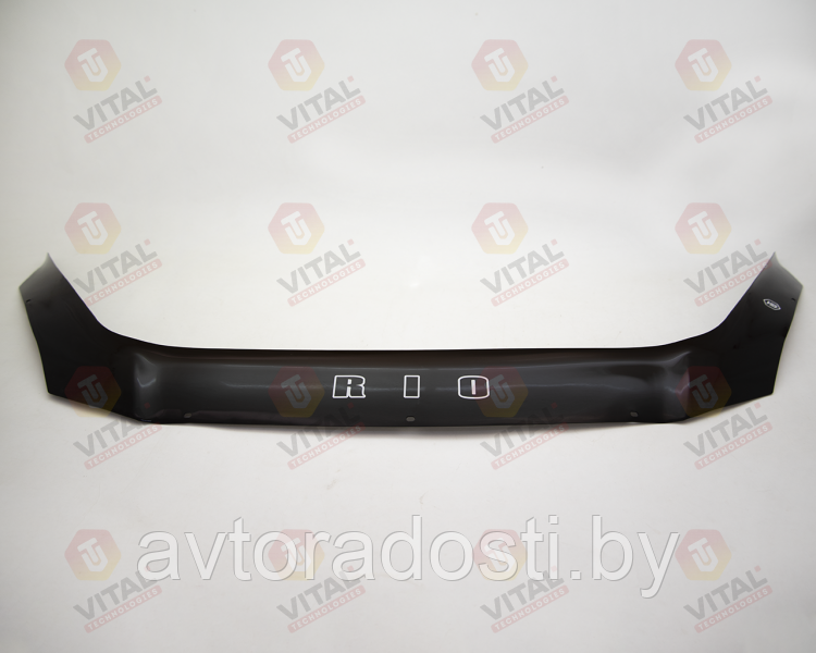 Дефлектор капота для Kia Rio (2005-2011) / Киа Рио [KA03] VT52 (ID ...
