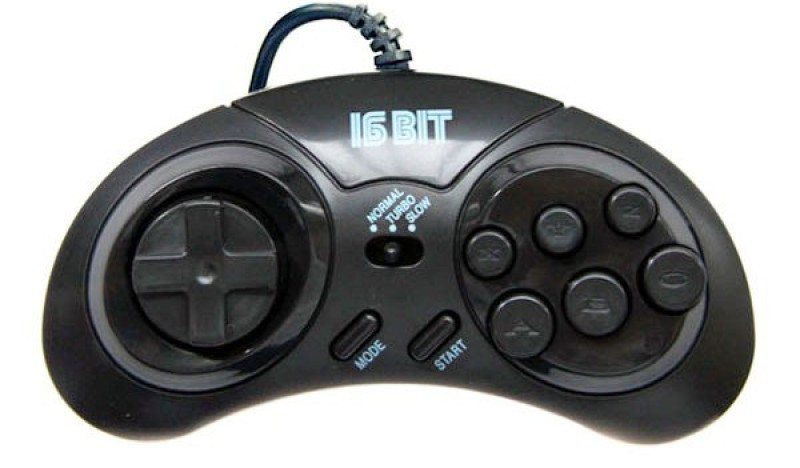 Джойстик «Turbo» для Sega Mega Drive, Hamy SD/4/5, 16 bit, черный (ID ...