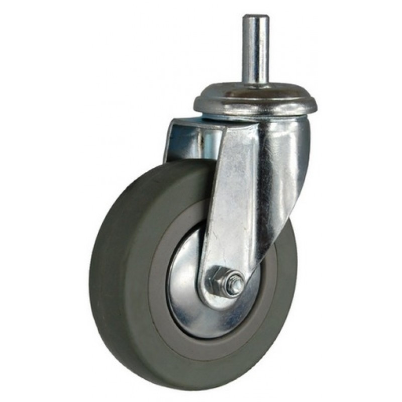Колесо G 100 (260-100-100) с кронштейном поворотным пластик/резина с ...