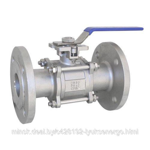 Купить кран шаровый AISI304 DN15 (1/2"), (CF8), PN16 фланцевый ...