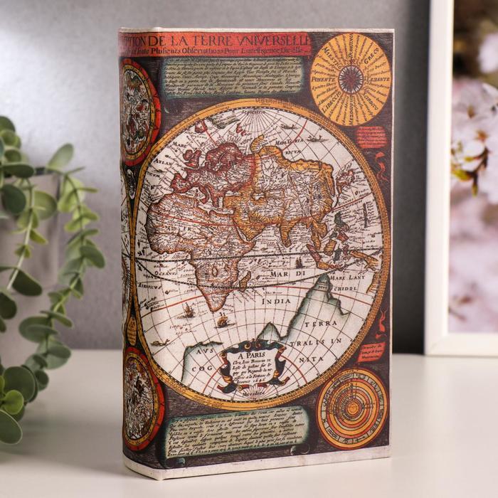 Книга шкатулка "Карта Колумба" дерево, 21х13х5 (ID#170461703), цена: 35 ...