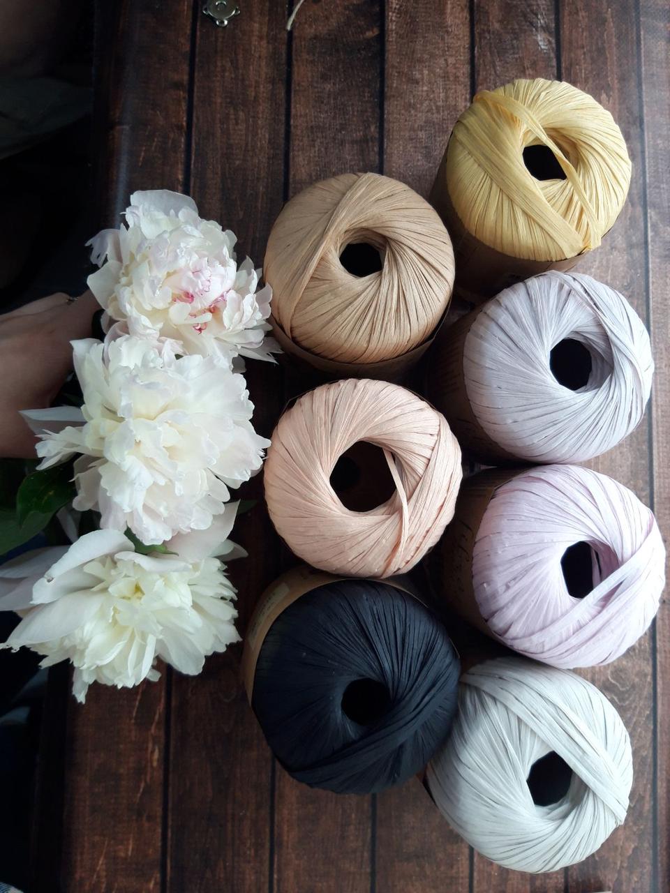 Рафия Фибра Натура (Fibra Natura Raffia) цвет 116-25 тёплый беж