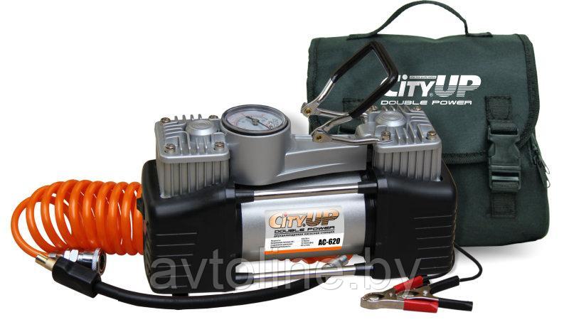 Компрессор автомобильный двухцилиндровый CITYUP AC-620 Double Power ...
