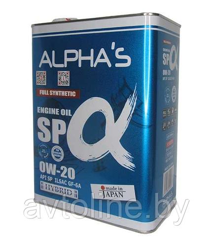 Масло моторное ALPHAS 0W20 API SP, ILSAC GF-6A Fully Synthetic (4л ...