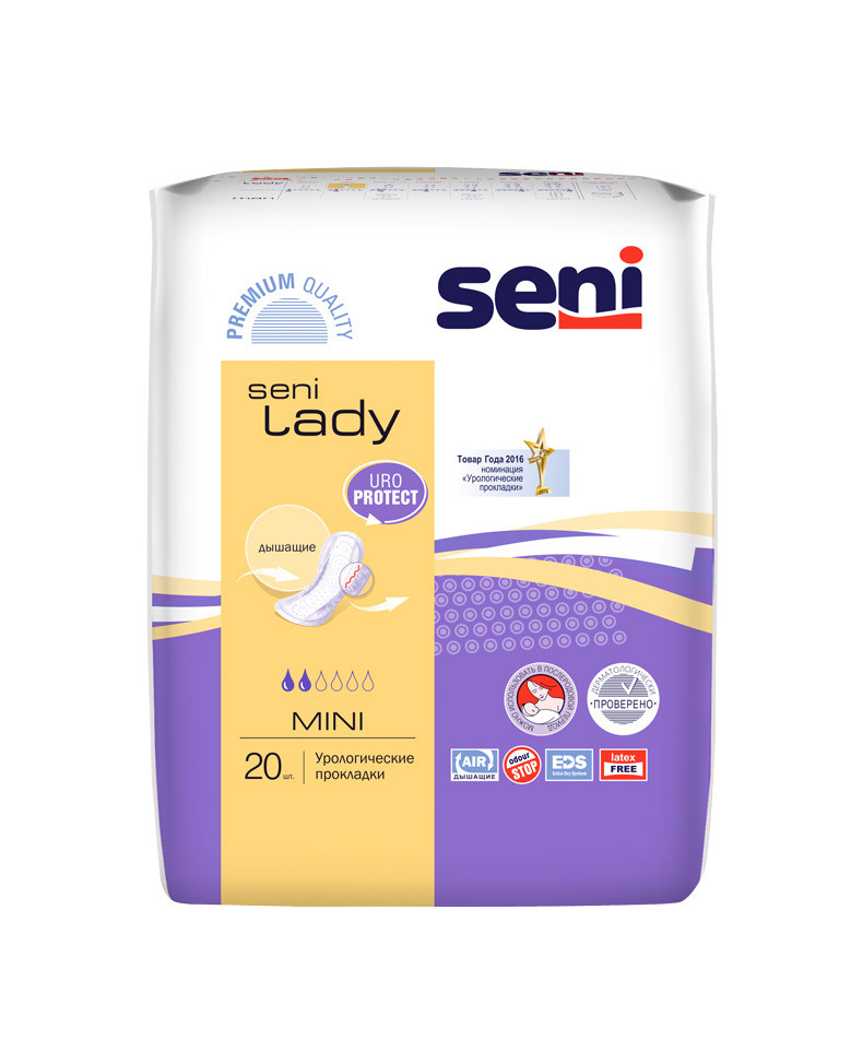 Прокладки урологические Seni "Seni Lady Mini Plus", 20 шт