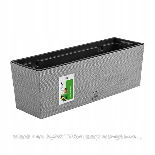 Горшок цветочный балконный Furu Case 600, серый (ID#185087239), цена ...