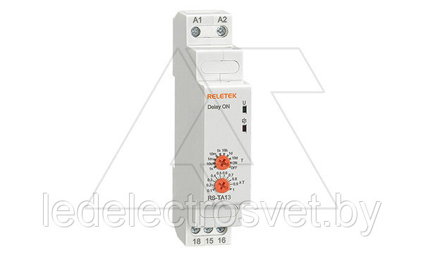 Реле времени RS-TB13, 1CO, 8A(250VAC), 24_240VAC/DC, 100ms_10d/ON/OFF ...