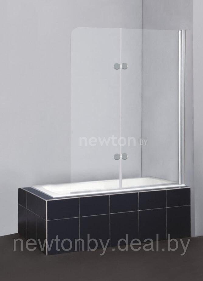 Стеклянная шторка для ванны BelBagno Sela-V-21-120/140-C-Cr прозрачное ...