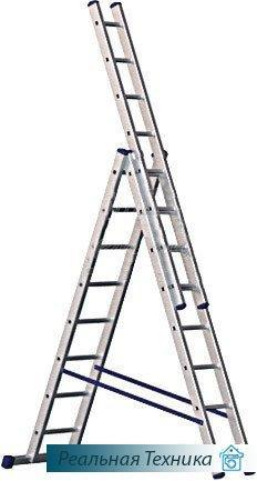 Лестница-стремянка Алюмет трехсекционная универсальная 5311 3x11