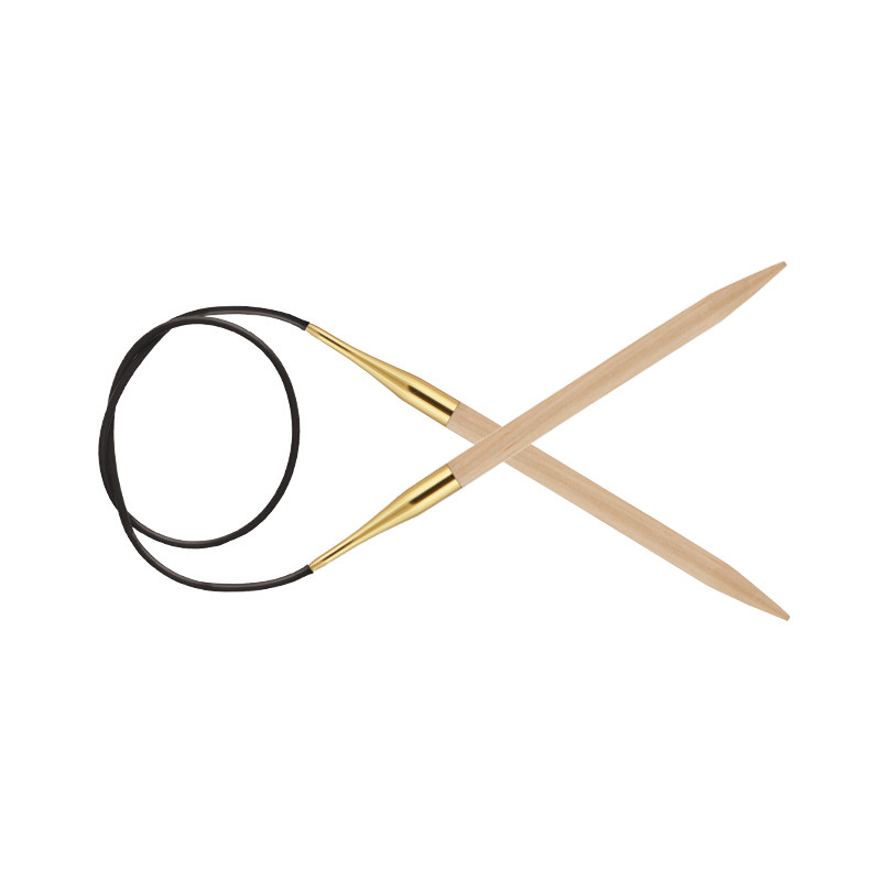 Knit Pro Спицы круговые Basix Birch 3 мм 100см, береза: продажа, цена в ...