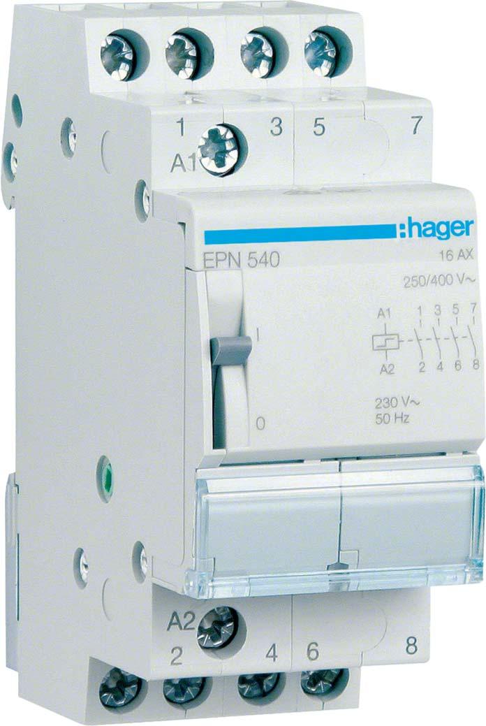 Купить Импульсное реле 16A, 230V AC (110V DC) 4НО Hager в Минске по ...