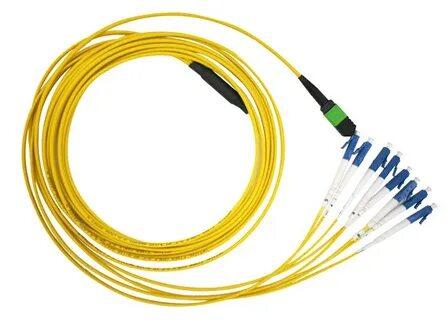 Сборка кабельная TopLan MPO-12LC, 12 волокон OS2, низкие потери, LSZH ...