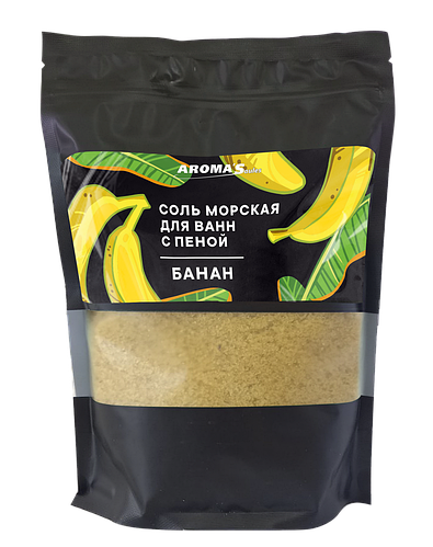 Соль морская для ванн с пеной БАНАН, 1200 г (ID#209922097), цена: 7.60 ...