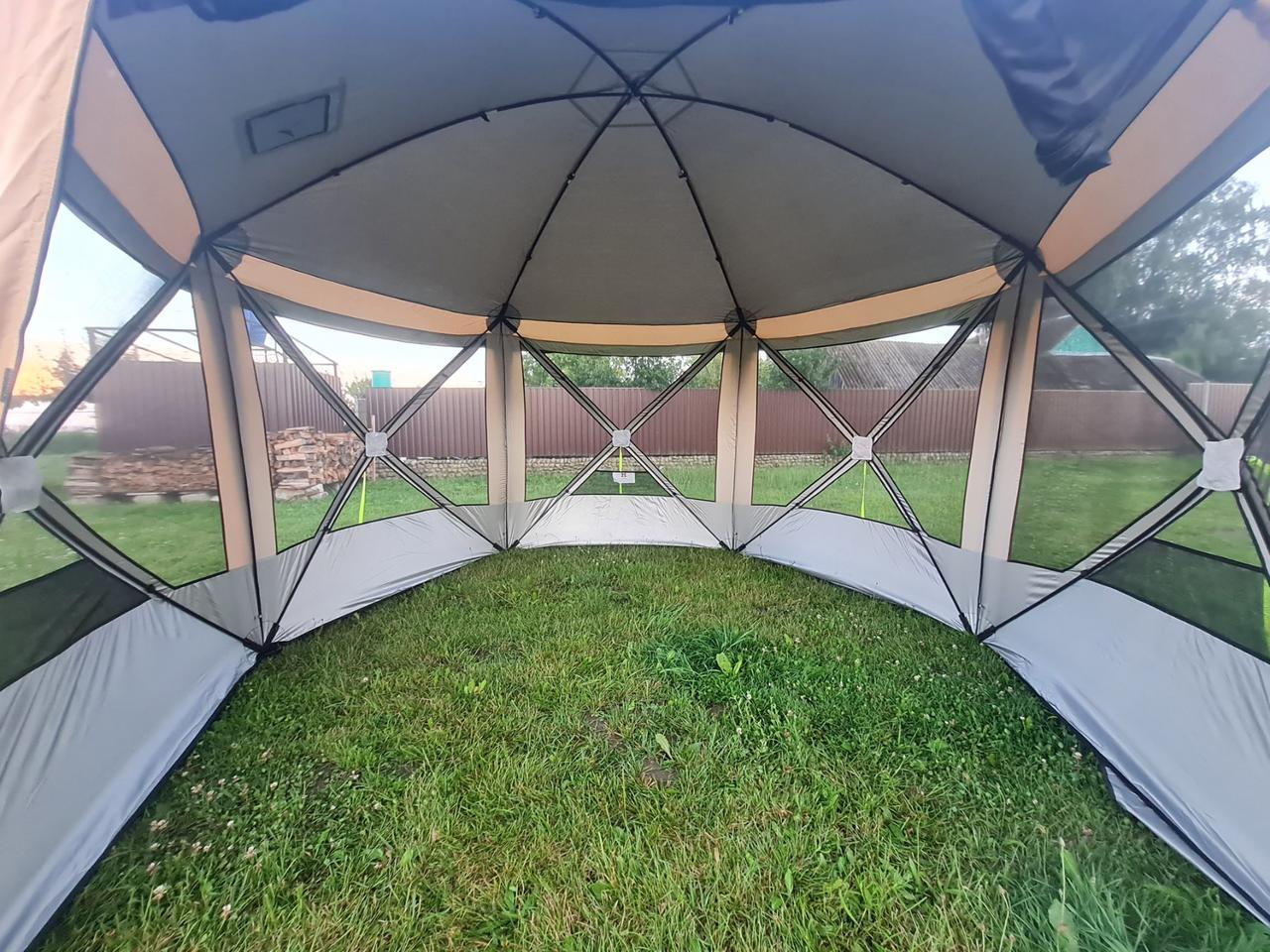 Шатер - палатка туристическая шестиугольная, 8-ти местный Mircamping ...