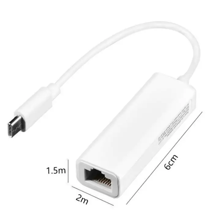Купить Переходник Type-C - RJ45 0.15м - PROFIT, 100Mbps, белый (внешняя ...