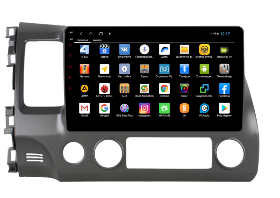 Штатная магнитола Parafar для Honda Civic 2006-2011 на Android 13 (4 ...