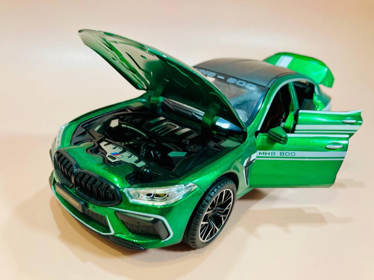 Металлическая машинка BMW, свет, звук, двери открываются, инерция ...