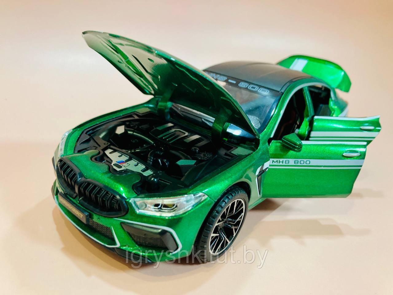 Металлическая машинка BMW, свет, звук, двери открываются, инерция ...