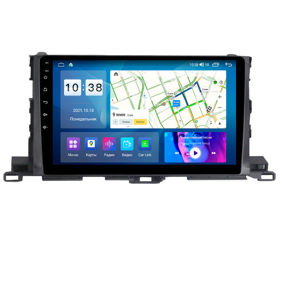 Штатная магнитола Parafar для Toyota Highlander на Android 13 +4G модем ...