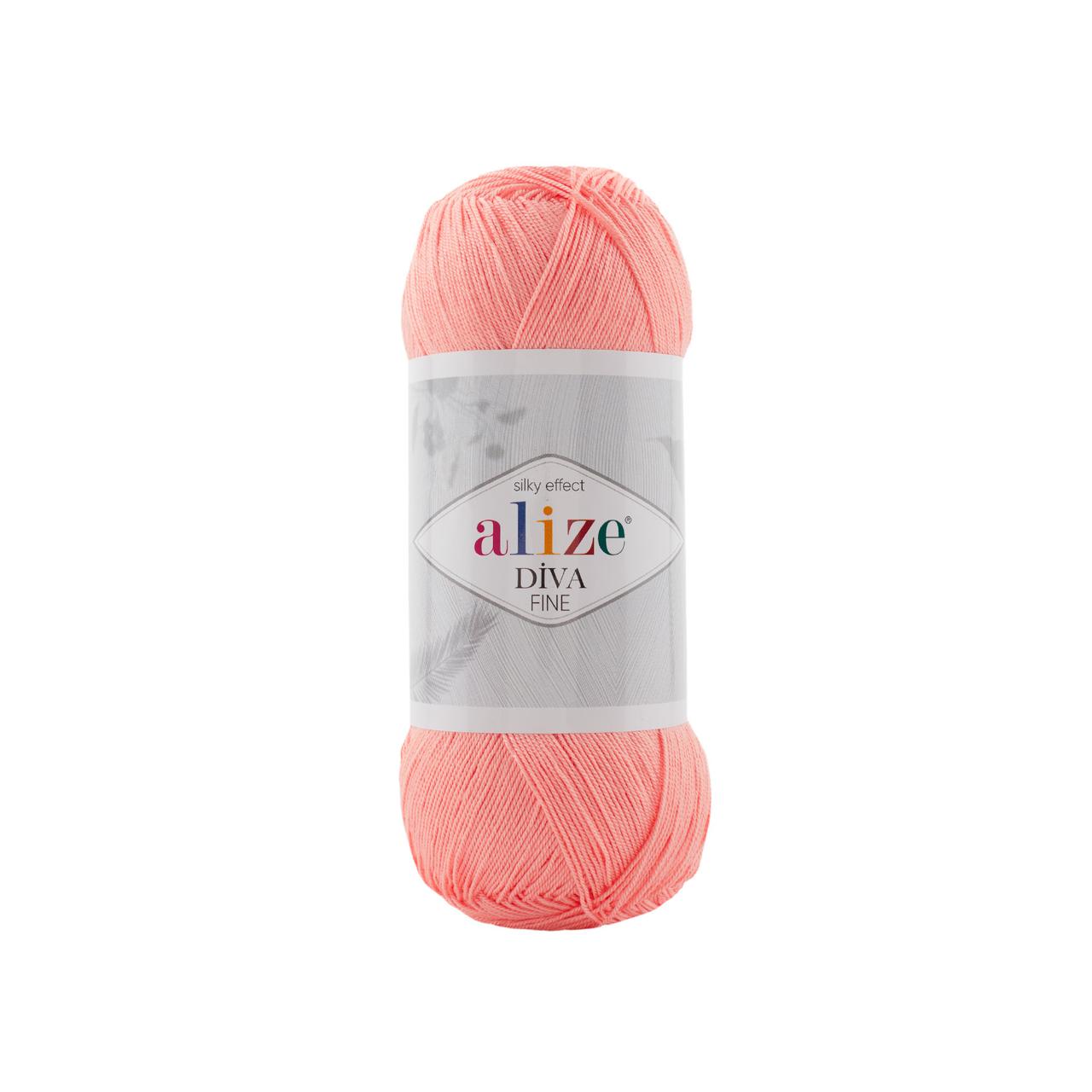 Пряжа Ализе Дива Файн (Alize Diva Fine) цвет 145 лосось: продажа, цена ...