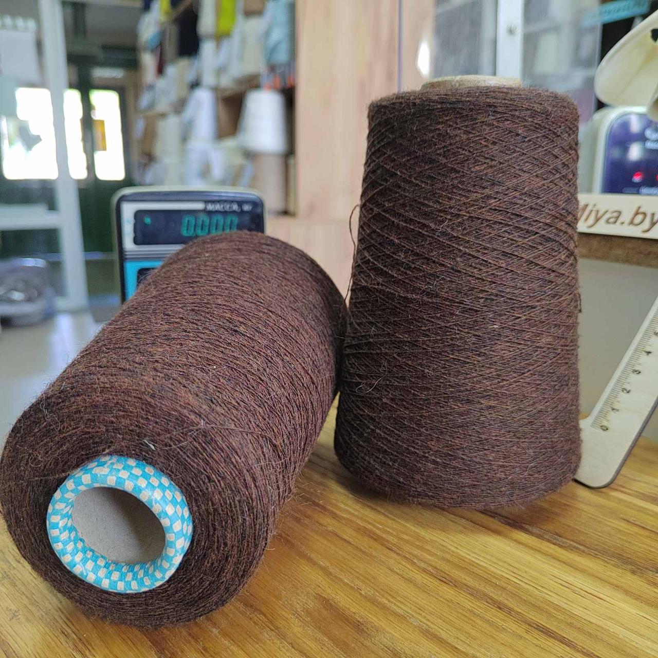Пряжа Cariaggi art Supersoft 100% шерсть ягнят 1150 м/100г коричневый ...