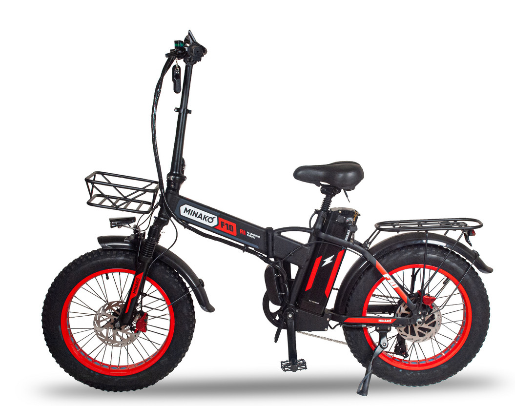 Электровелосипед Minako F10 Pro 20AH черный - 3 350 руб.