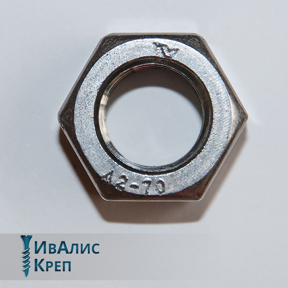 Гайки М10 DIN934 из нержавеющей стали А2 ГОСТ 5915-70 ГОСТ 5927-70 ...